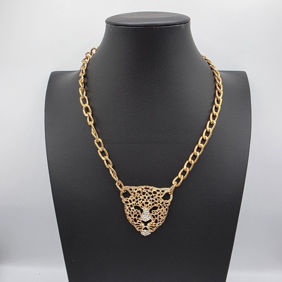 The Unbranded Brand | Jewelry | Womens Gold Tone Chain Tiger Pendant ...